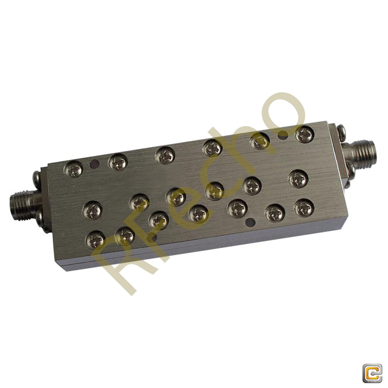 High Pass RF Cavity Filter 1.2GHz to 11.5GHz Microwave Passive High Pass Filter rejection ≥ 60dB @ DC~0.8GHz with SMA Female Connector
