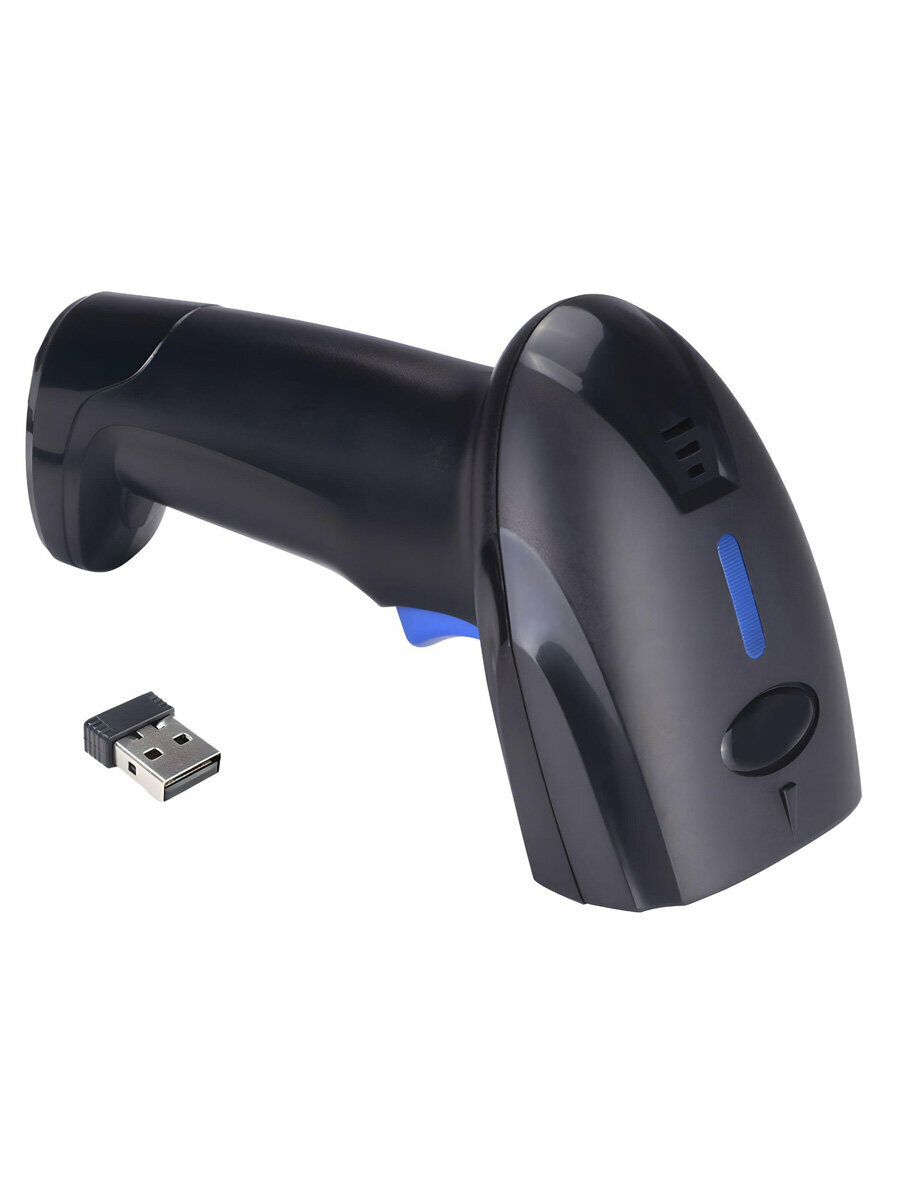 Беспроводной cканер штрих-кодов SUNTEK 2D Bluetooth+Wireless Barcode Scanner (ST1100DB) Blue