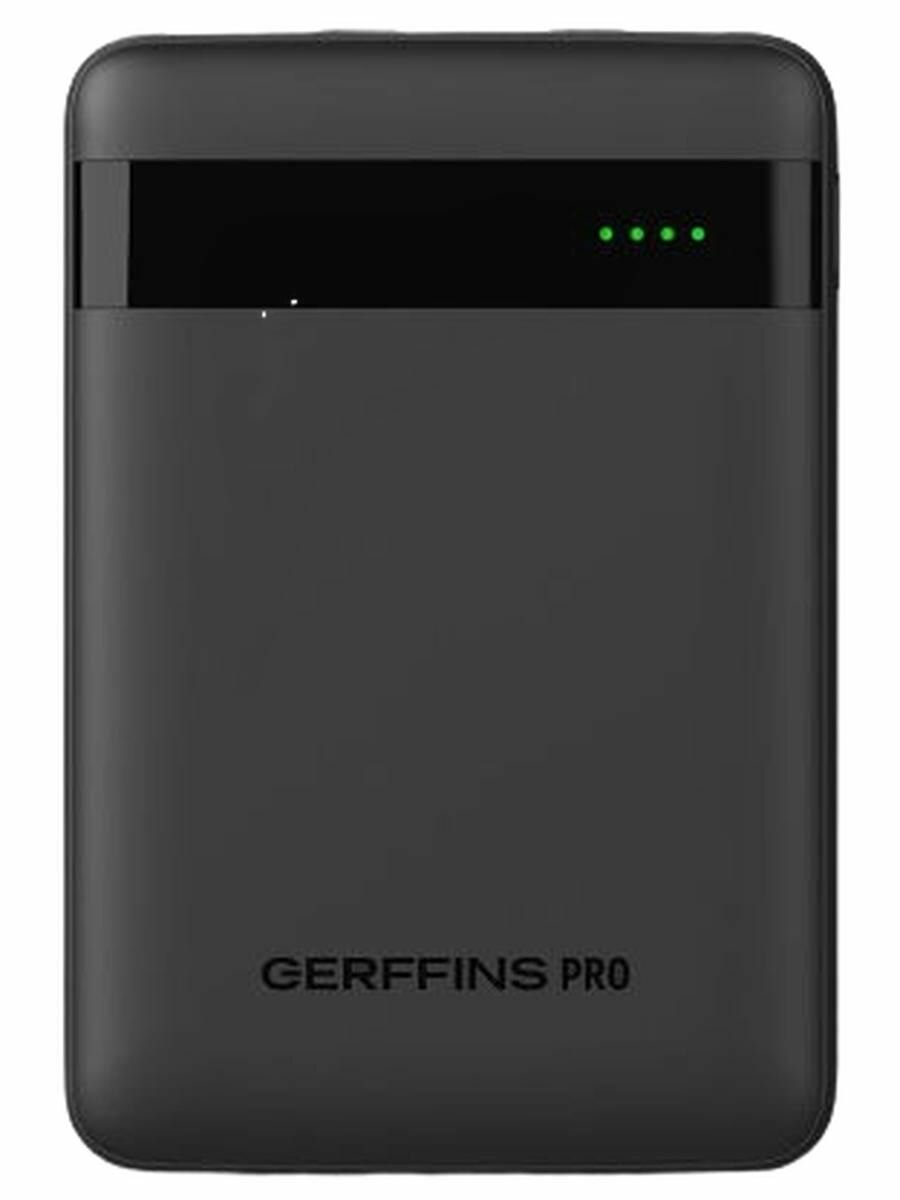 Gerffins Внешний аккумулятор GFPRO-PWB-5000, 5000 мАч, 10.5 Вт, черный, черный матовый