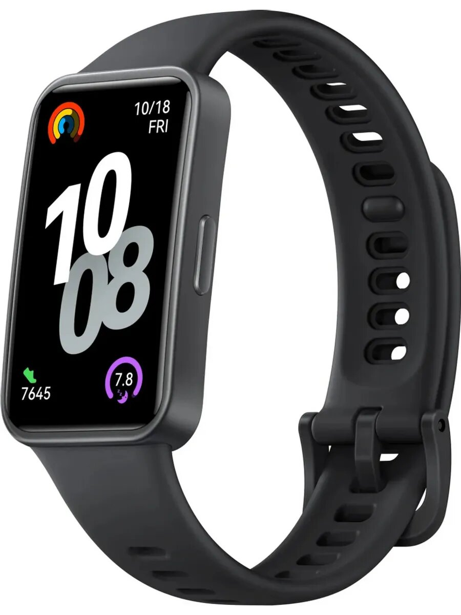 Фитнес-браслет HUAWEI Band 10 Черный Ростест (ЕАС), 1.47" AMOLED — фото 1