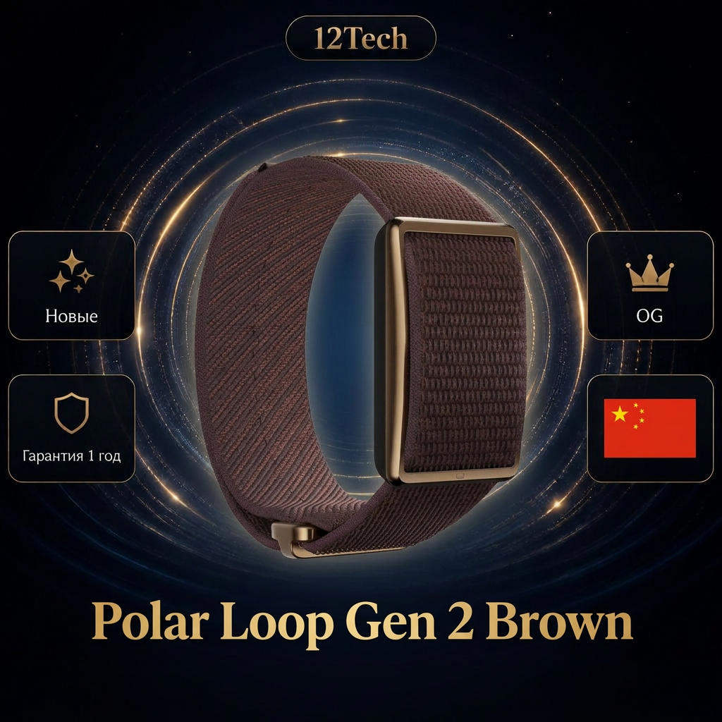 Фитнес-браслет POLAR LOOP Gen2 Brown/Copper, пульсометр, трекер активности, здоровья и сна, коричневый/медный, S-L