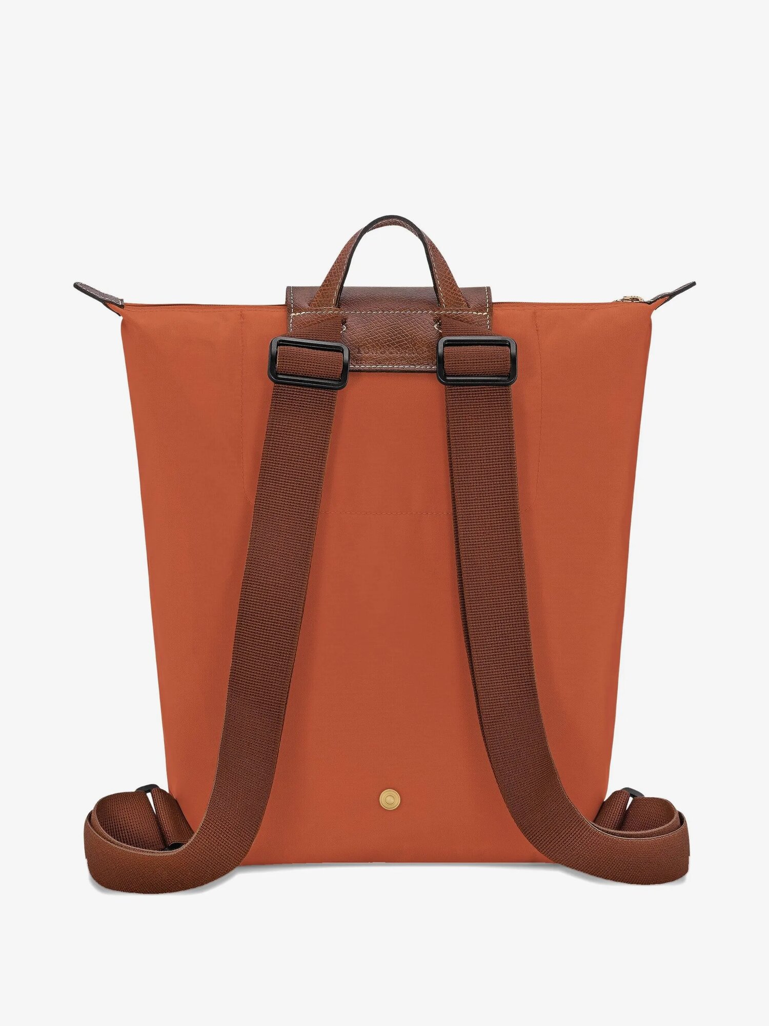 Сумка Longchamp Le Pliage, черный/серый/оранжевый — фото 1