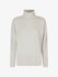 Свитер Roberto Collina Ribbed-knit high-neck sweater, размер 40, , бежевый/белый