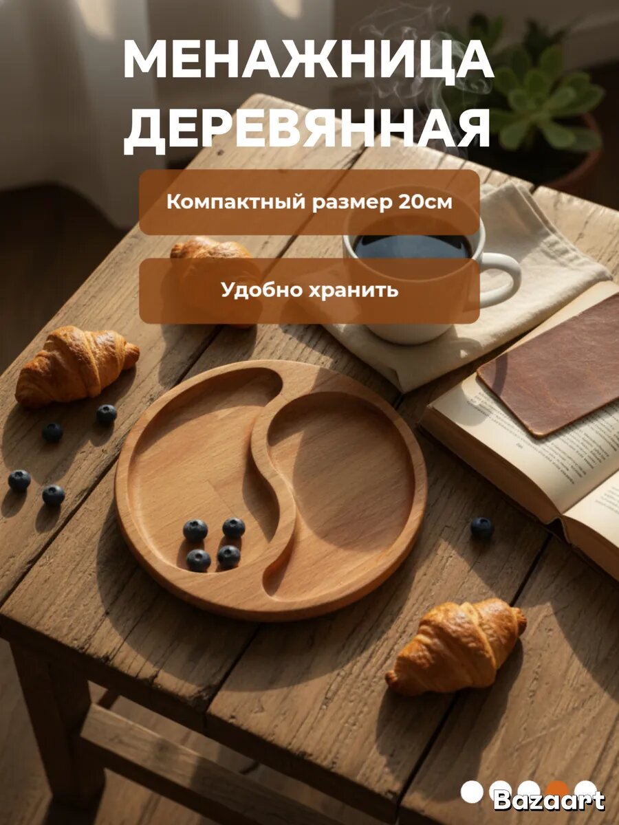 Менажница деревянная