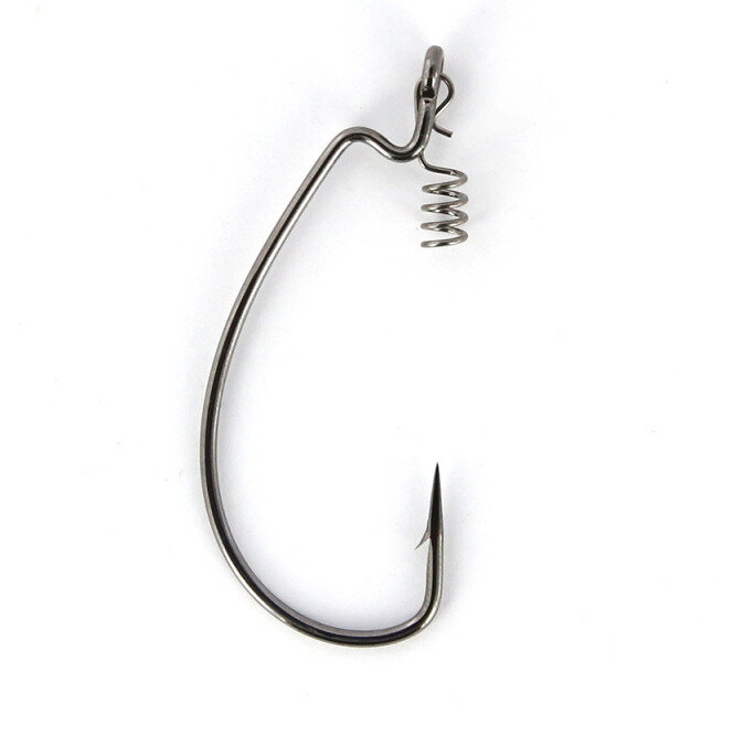 Крючки офсетные Yoshi Onyx Offset Hook Big Eye, с пружинкой 2/0