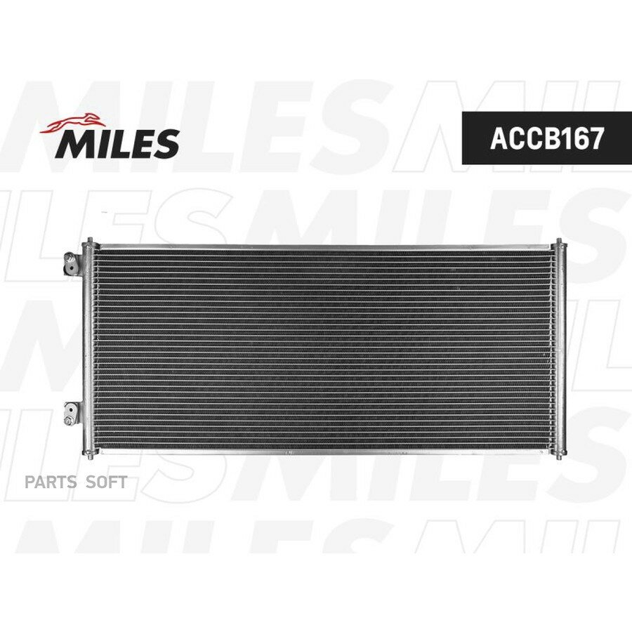 Конденсер FORD TRANSIT 2.0-2.4D M/T 00- от официального дистрибьютора, MILES, артикул ACCB167