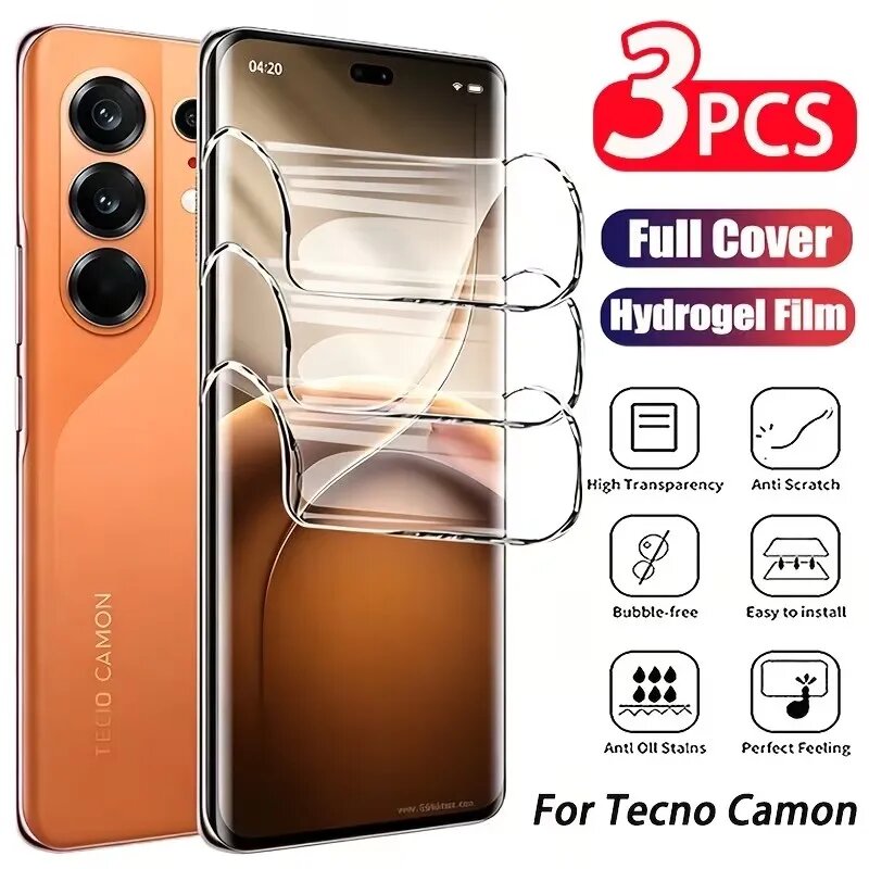3D гидрогель для Tecno Spark Go 2025 (3 шт.)