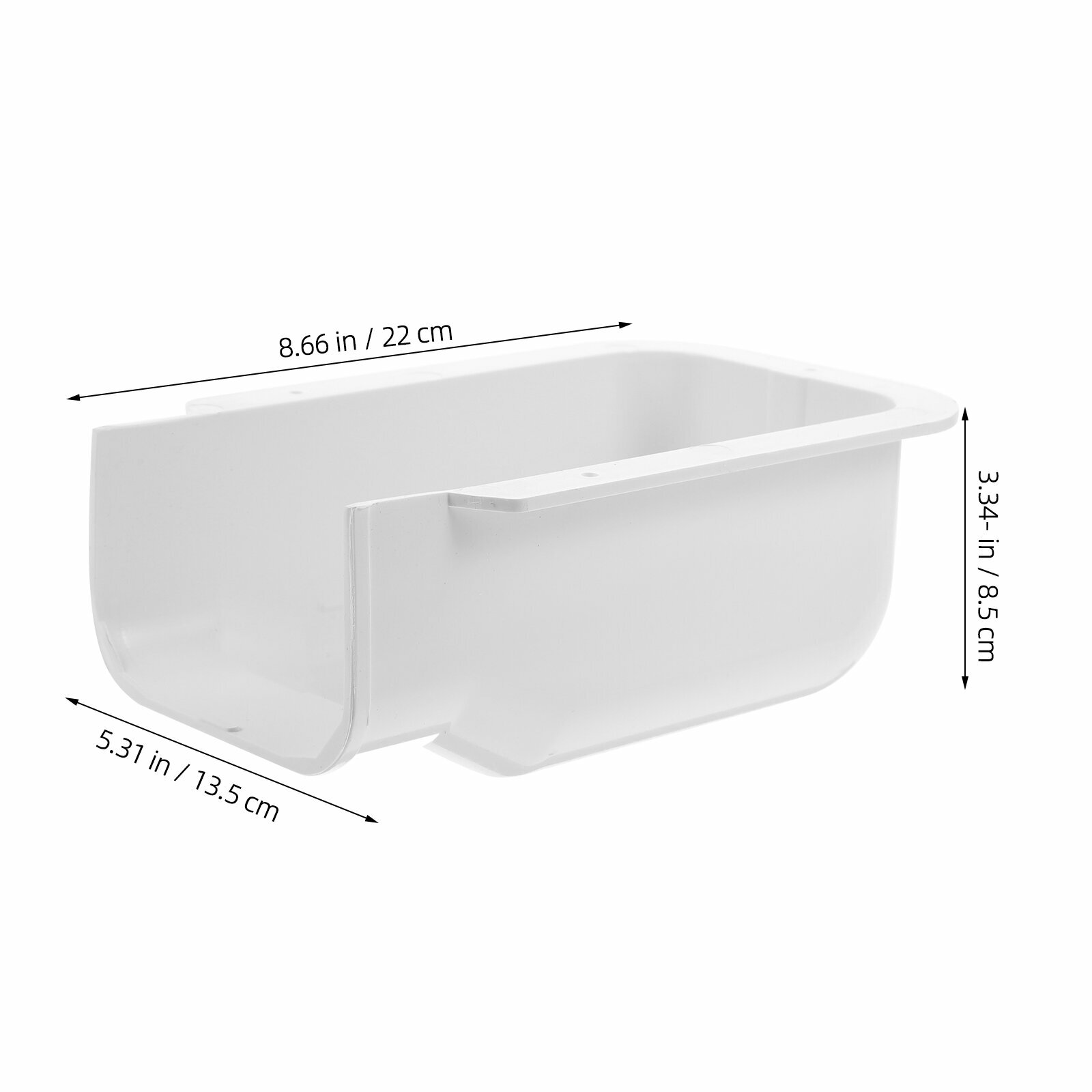 Обложка Для Кондиционера Из Дurable Пvc Материала Белого Цвета 22.00X13.50X8.50Cm