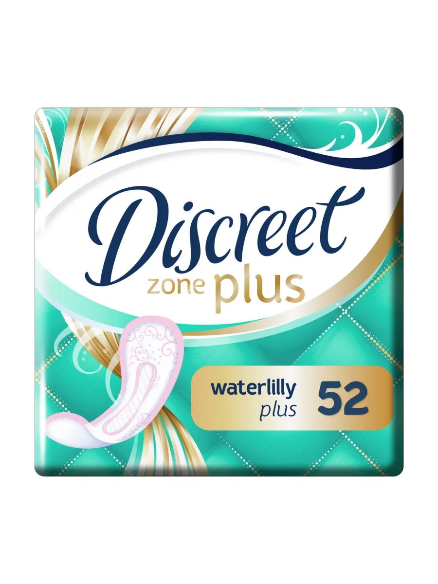 Discreet Прокладки ежедневные Zone Plus Waterlily 52 шт