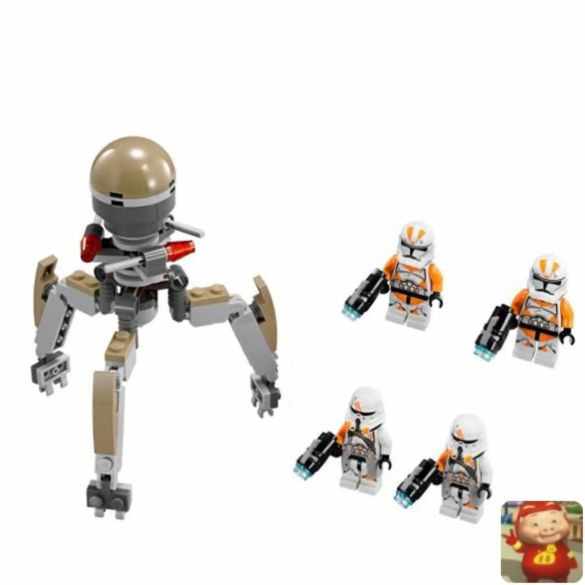 Набор конструктора Star Wars Utapau Troopers с минифигурками клонов, совместимый с LEGO 75036, строительные игрушки для