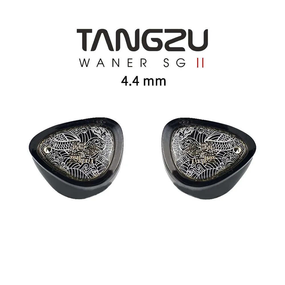 TangZu Наушники проводные с микрофоном, 4.4 мм, черный, горчичный