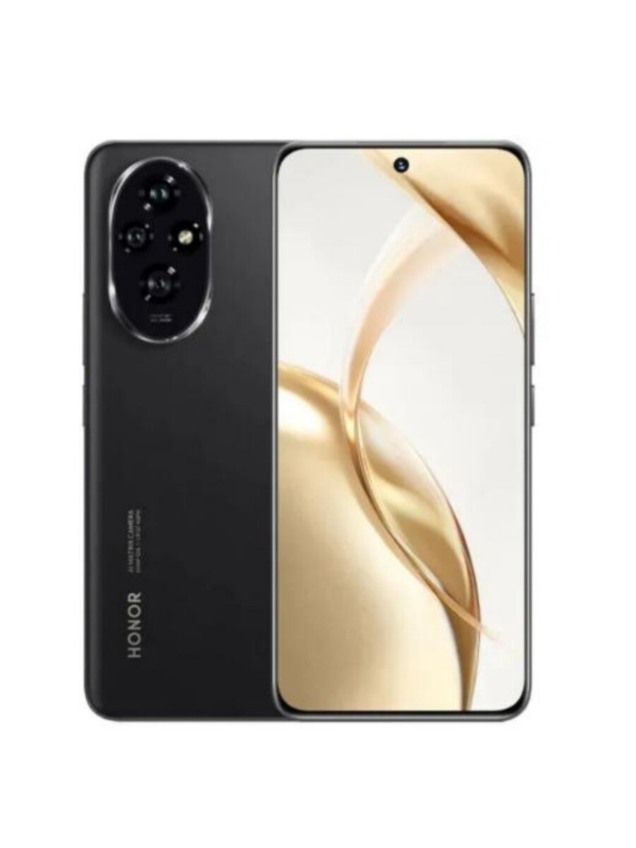 Смартфон Honor 200 5G 12/512 ГБ Чёрный 6.7-inch screen Qualcomm Snapdragon 7 Gen3