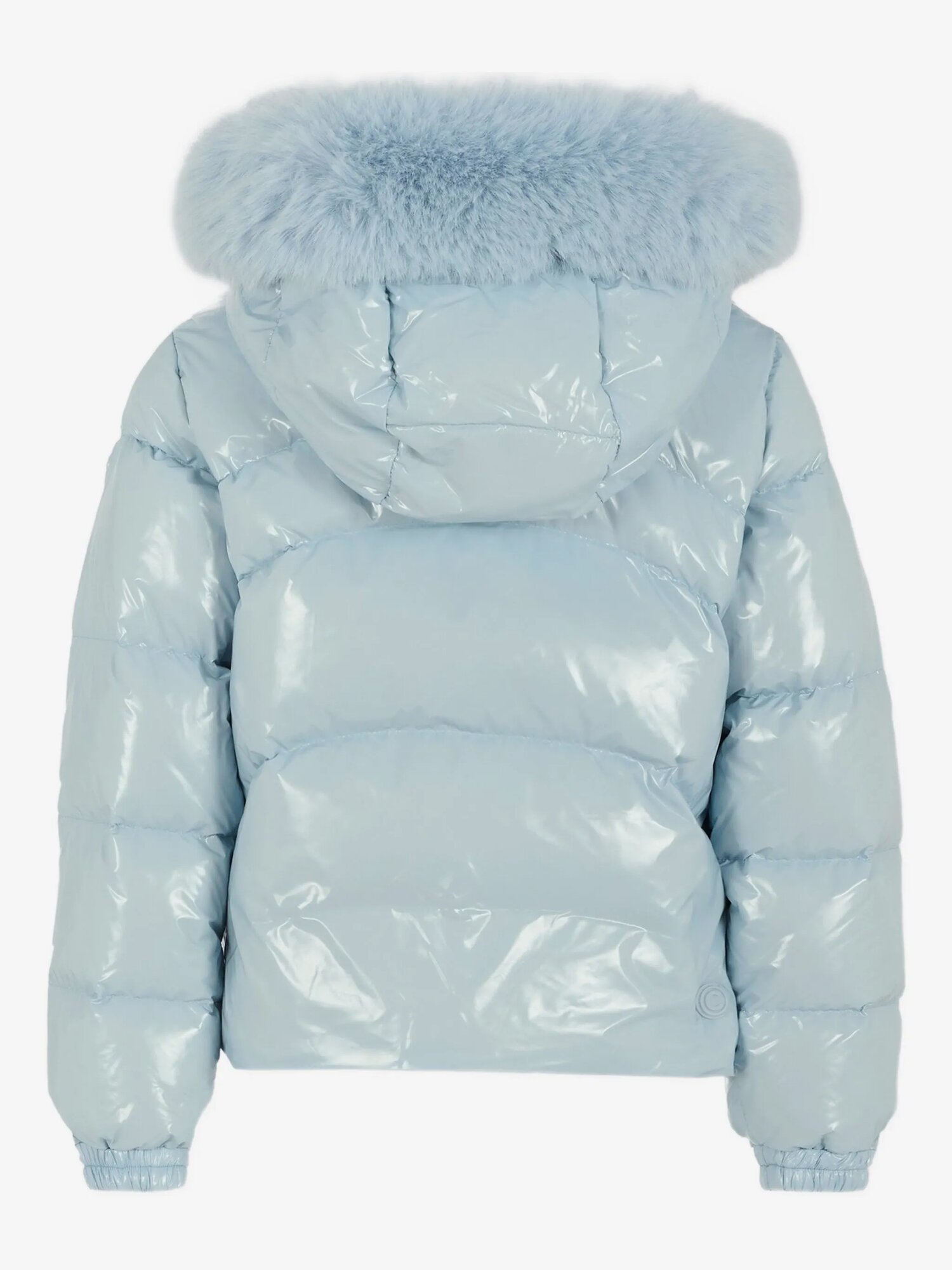 Пуховик Colmar Fur-trimmed puffer jacket, размер 14 лет, синий — фото 1