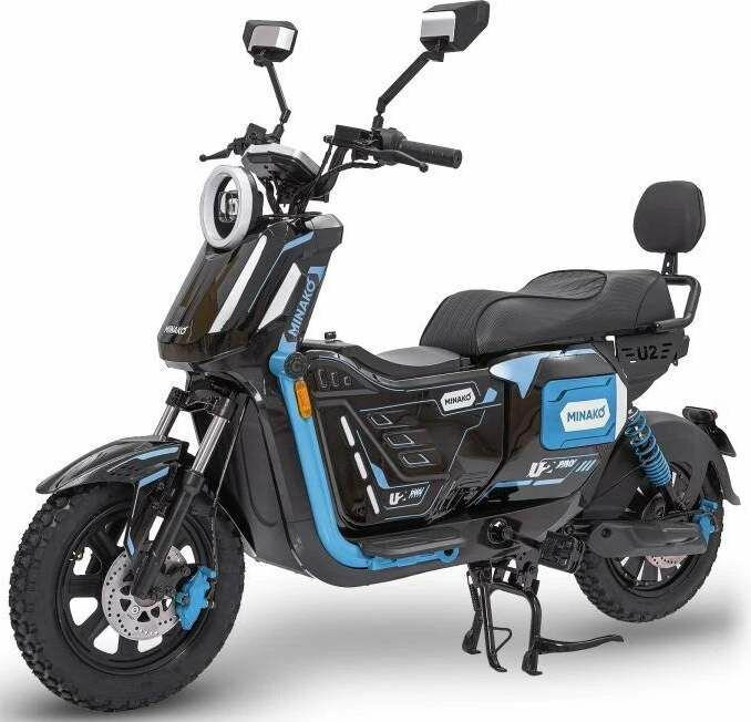 Электроскутер MINAKO U2 PRO 1500W (60V/30Ah) LiFePO4 - Синий