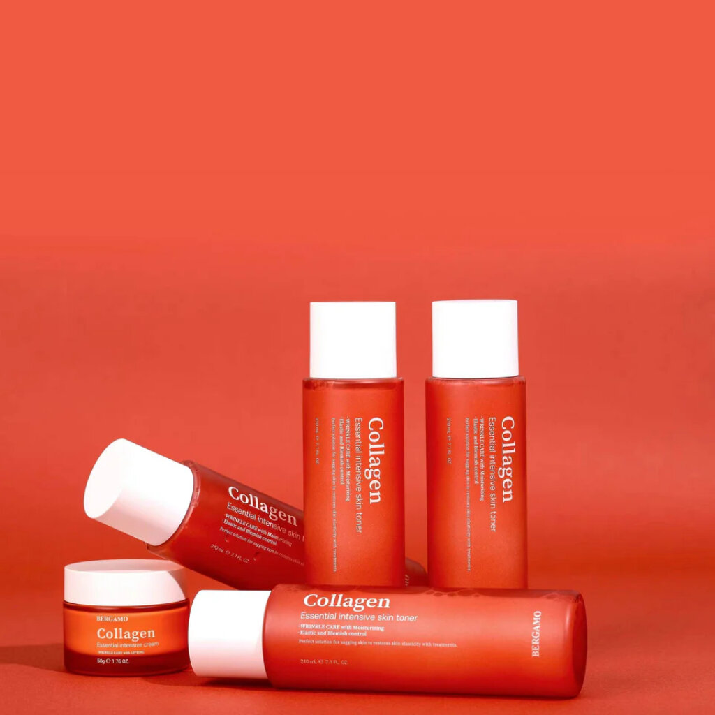 Bergamo Collagen Essential Toner - Мягкий тонер для лица с коллагеном 210мл.