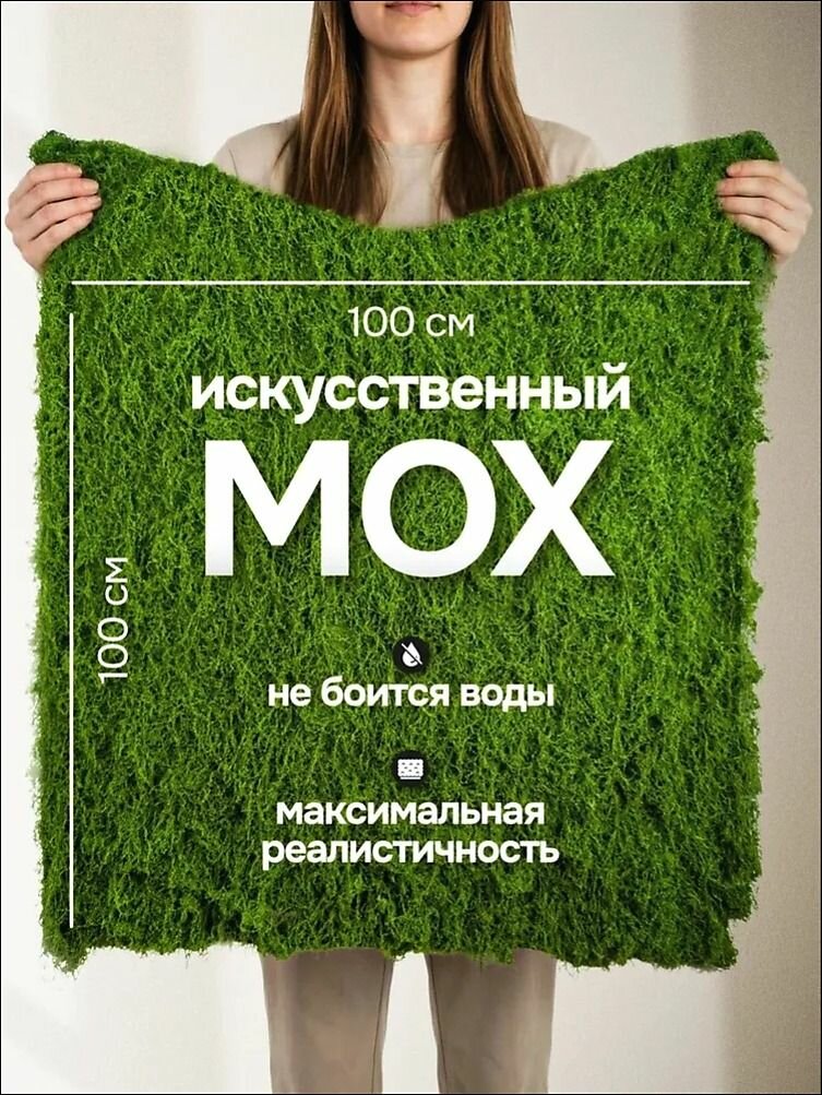 Стабилизированный мох Мох, 400 гр, 1 шт