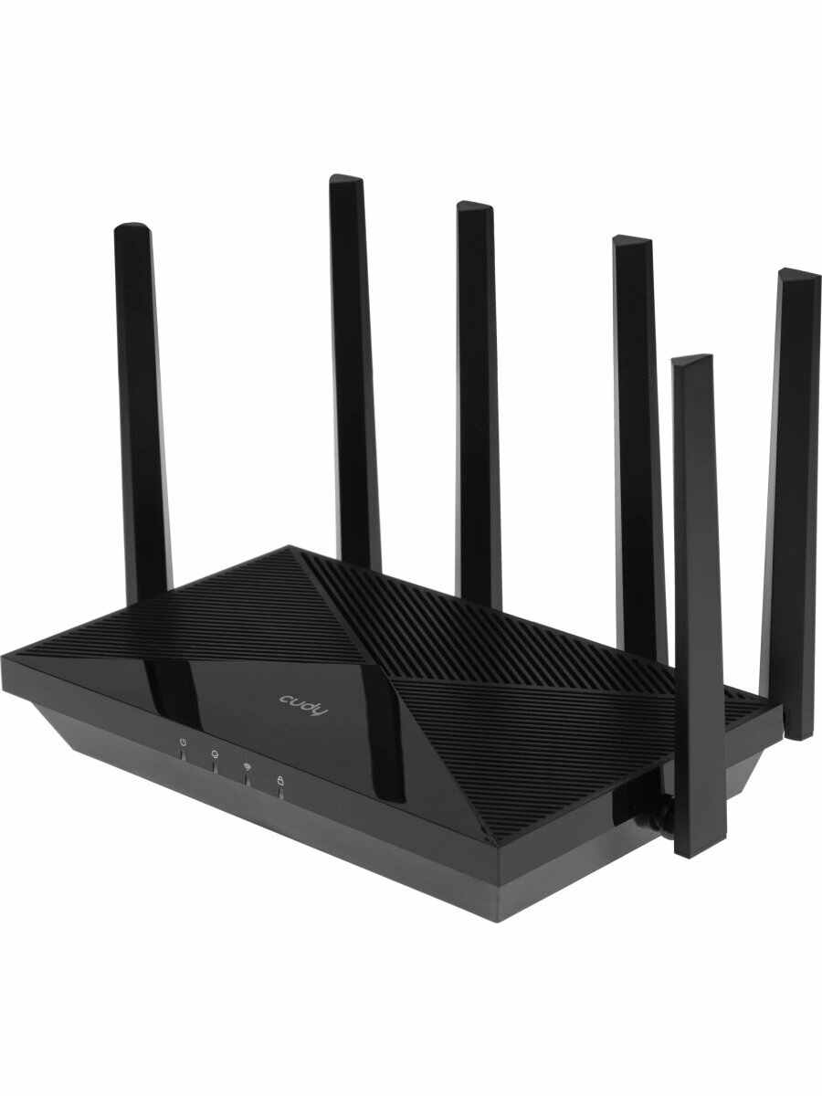 Беспроводной роутер Cudy WR6500 Wi-Fi 7, 2.4/5 ГГц, 4, черный