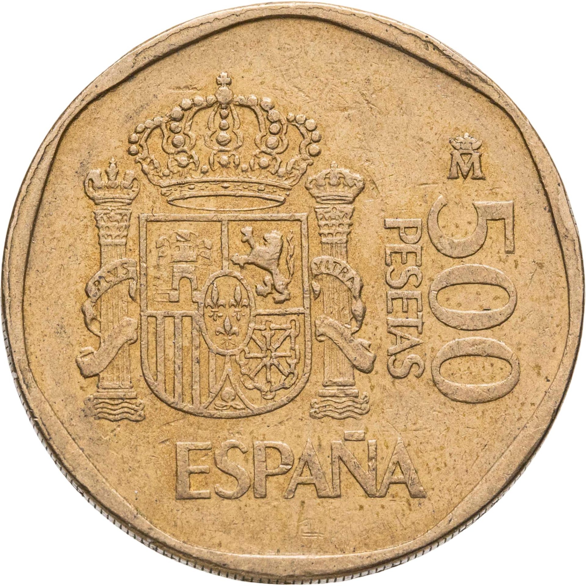 Испания 500 песет pesetas 1988, Бронза, в сохранности VF