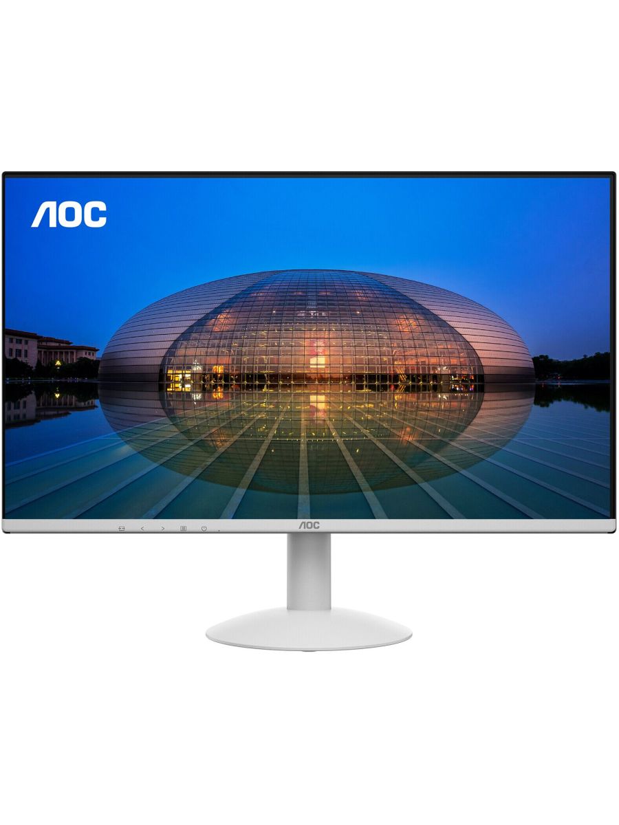 AOC 23.80" Монитор 24B30H3/BW (24B30H3/BW), IPS, 1920x1080, 120.00 Гц, белый
