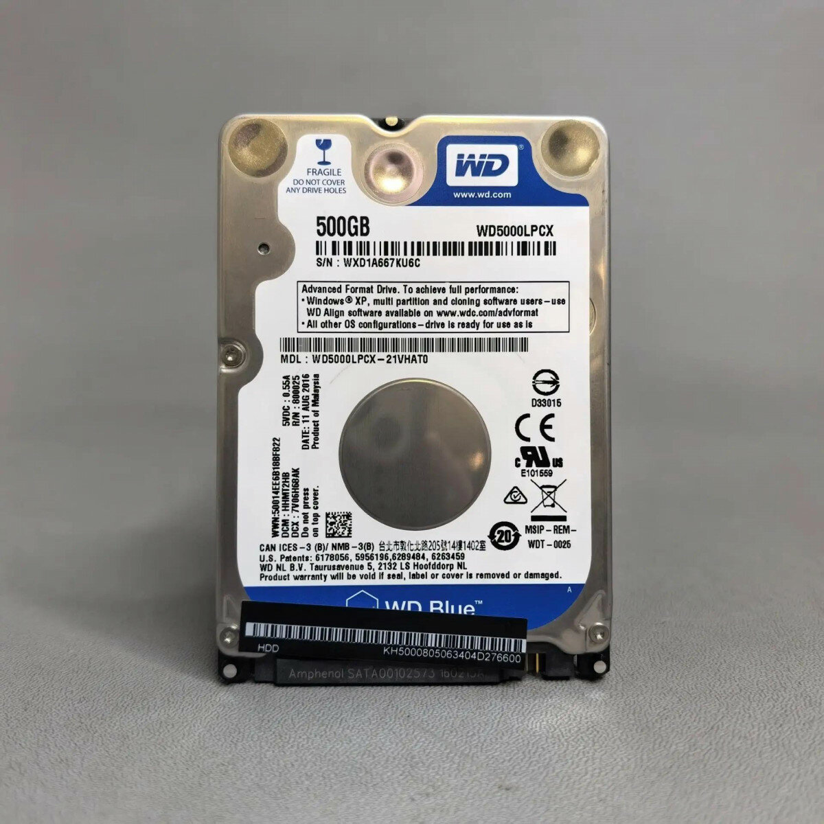 Жесткий диск WD5000LPCX 500ГБ (U6C)