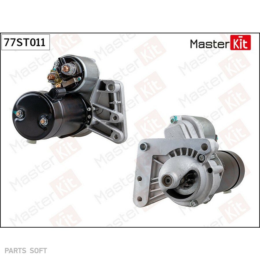 Стартер PEUGEOT/CITROEN 1.6HDi (1.4kw) Masterkit от официального дистрибьютора, MASTERKIT, артикул 77ST011