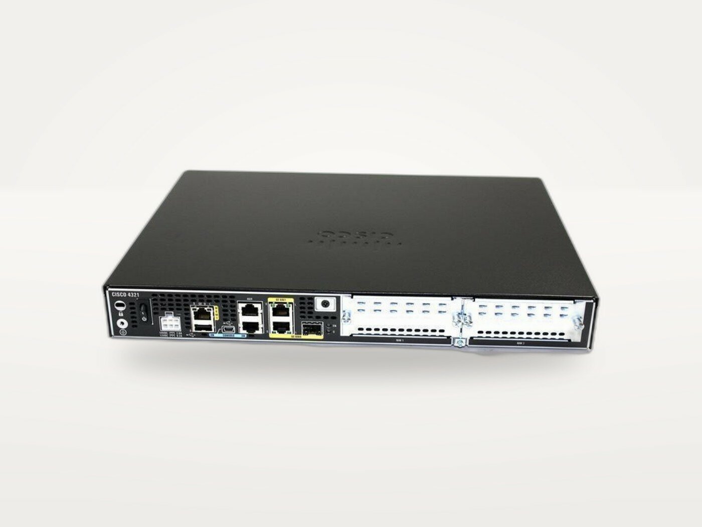 Маршрутизатор CISCO ISR4331-AX/K9 USED AX Bundle APP SEC lic 3GE, 2 NIM slts, 1 ISC slt, 1 SM slt, 4GB flash, 4GB DRAM