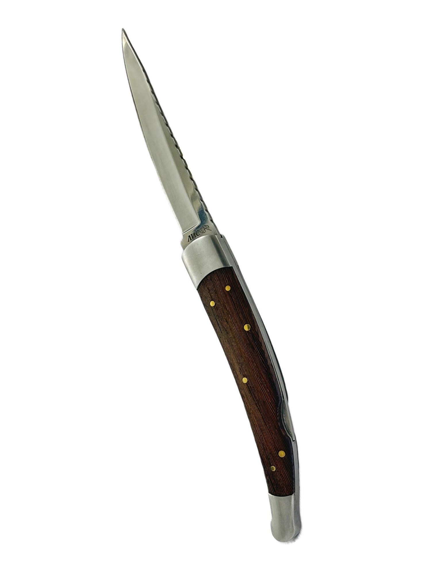 Нож складной туристический Pirat "Лиса", чехол кордура, длина клинка 9,7 см