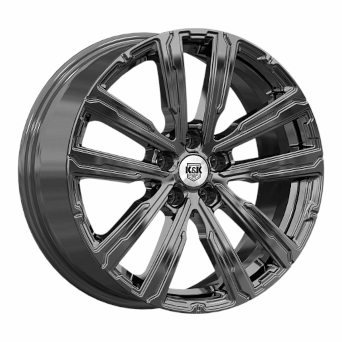 Диск литой КиК Аламер (КС1216) 7,5\R18 5*108 ET45 d59,6 Черный [121618133185] Fb max 650 kg