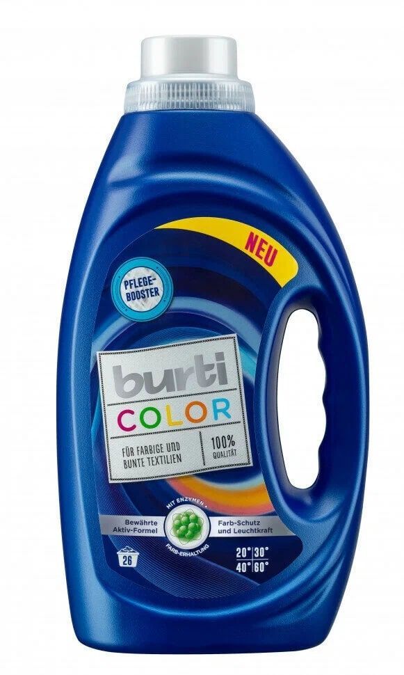 Жидкое средство для стирки цветного белья Burti Color, 1,45 л