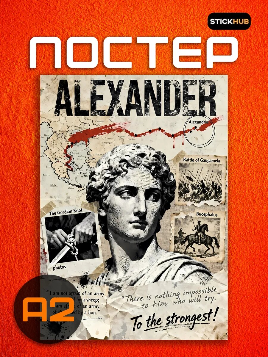 Постер на стену Alexander the Great — To the Strongest