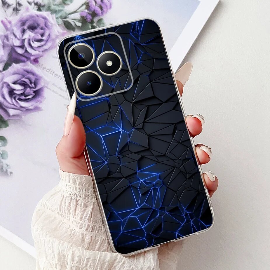 Чехол Realme Note 50 RMX3834, темно-синий, 919