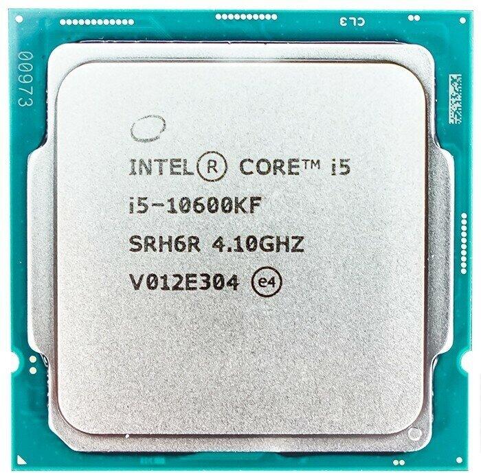 Процессор Intel Core i5-10600KF Comet Lake (Soc-1200/4.1GHz/6C/12T/12Mb/TDP-128W) OEM (CM8070104282136)