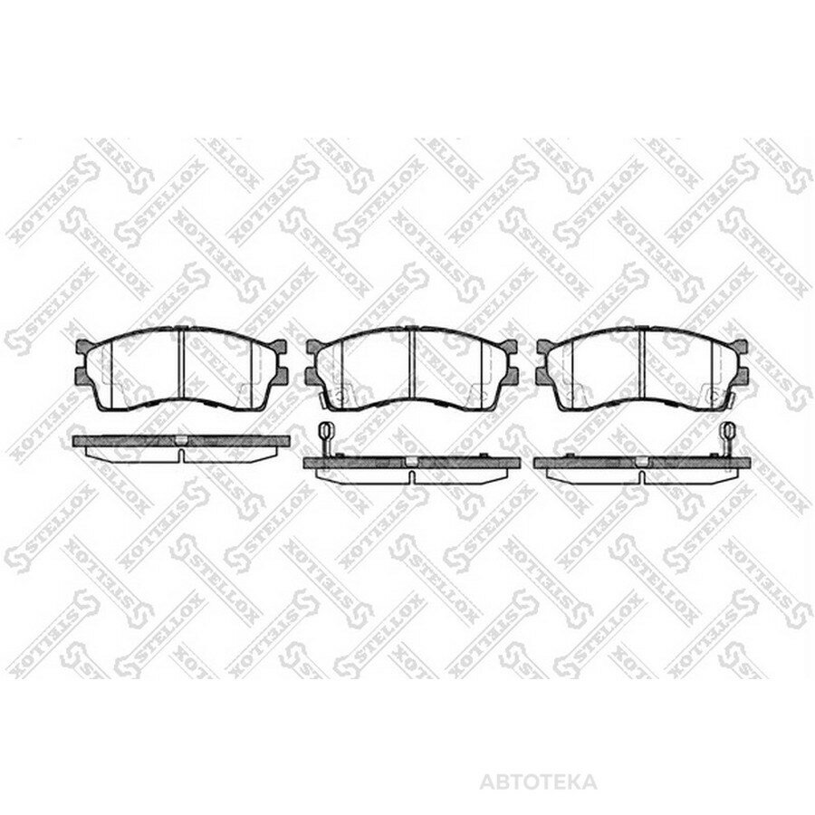 Колодки тормозные KIA SPECTRA/SHUMA/CLARUS 96- перед. STELLOX 426032SX