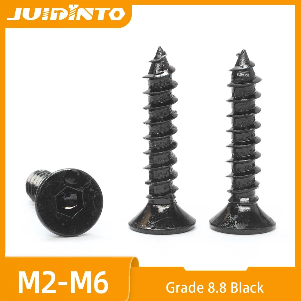 JUIDINTO Саморезы черные 8,8 класса м2-м6