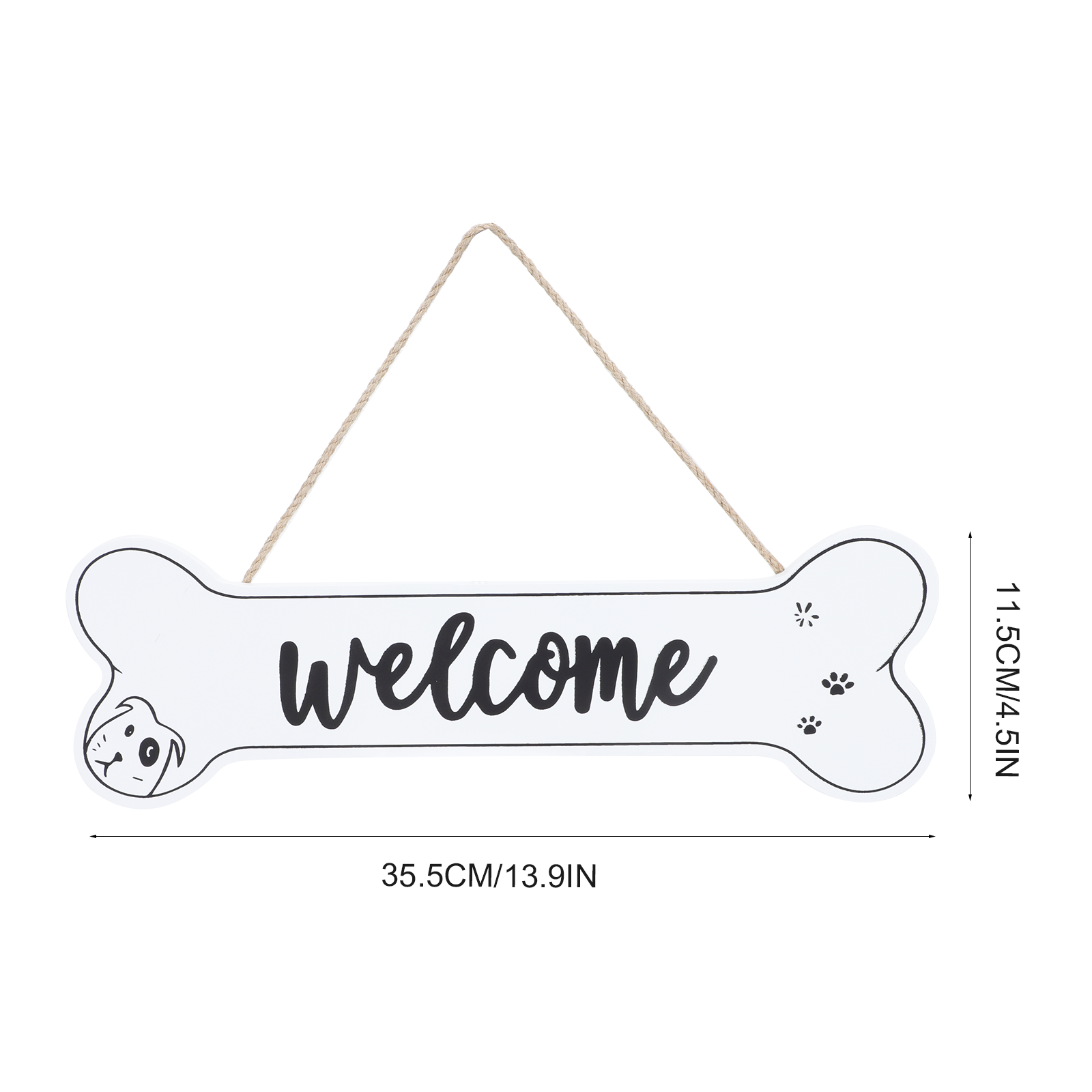 Декоративный Щит Для Двери Pet Shop С Надписью Welcome Размер 35 5X11 5Cm Одна Штука