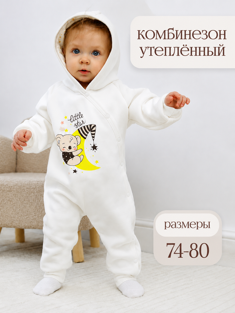Комбинезон утеплённый BABYGLORY Звездочка