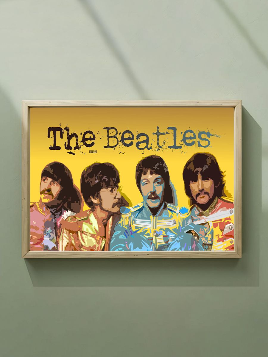 Постер, плакат на стену "The Beatles / Битлз Рок Группа" 42 см х 29,7 см (А3), Без Рамы