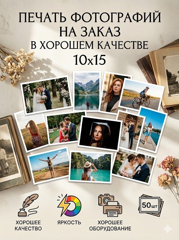 Печать Фотографий 10X15