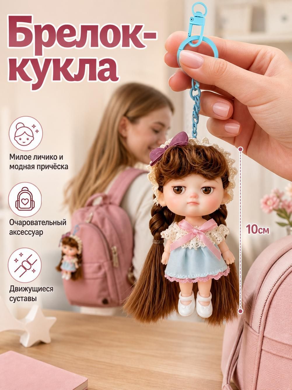 Ключница, розовый