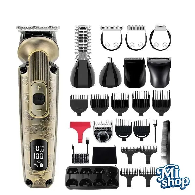 Braun Триммер для бороды и усов 019b93f62e6a778188aa3dd99f572289, кол-во насадок 20