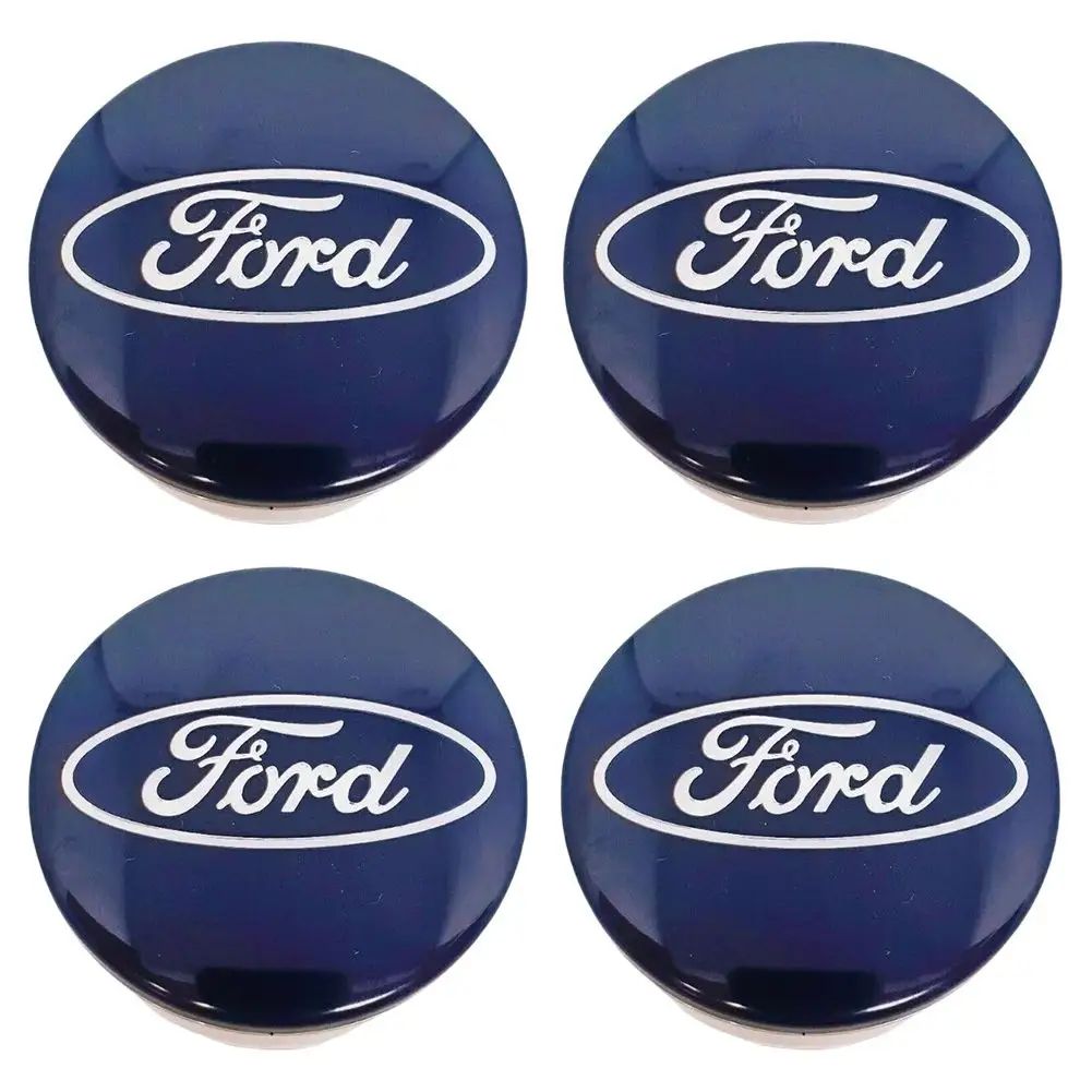 Колпачки колесные синие, 4 шт, 54 мм, для Ford