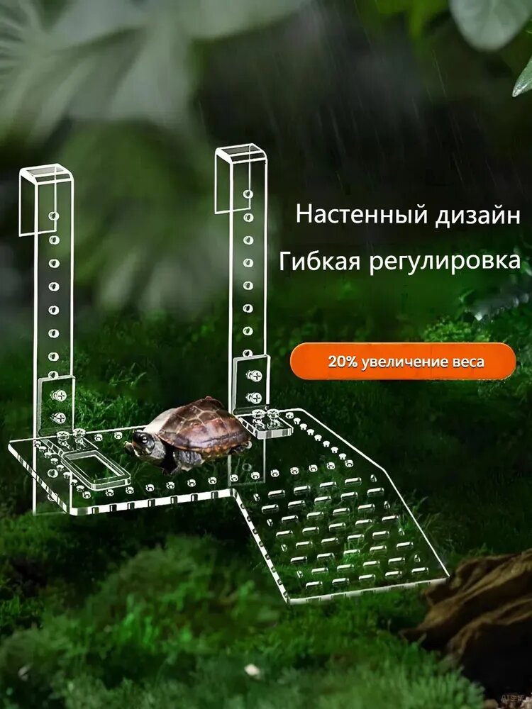 Платформа для лазания черепах настенная