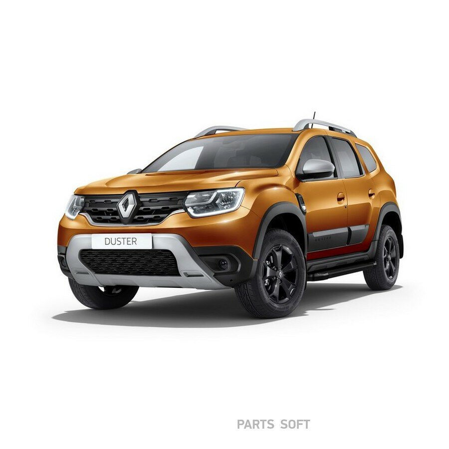 Пороги Black Nissan Terrano 14-Renault Duster 11- от официального дистрибьютора, RIVAL, артикул F173ALB47013