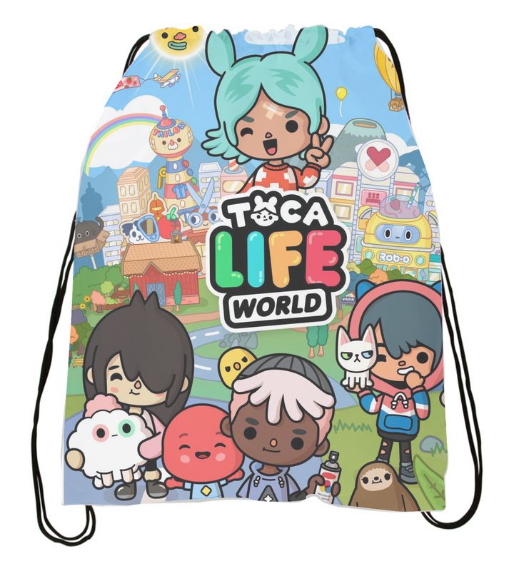 Сумка-мешок MIGOM принт "Тока Бока, Toca Boca" - 0003