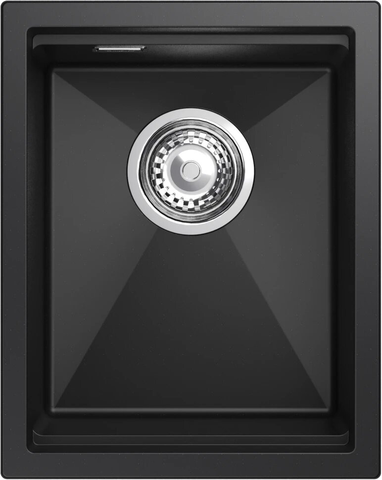 Кухонная мойка Rivelato Lino LN-354 nero 35x44 см, черный