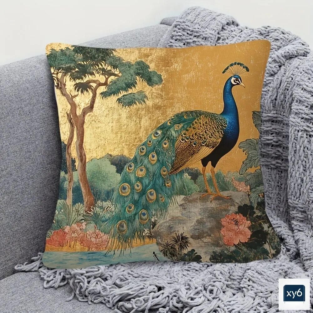 Наволочка декоративная 45x45 см 1 шт коралловый