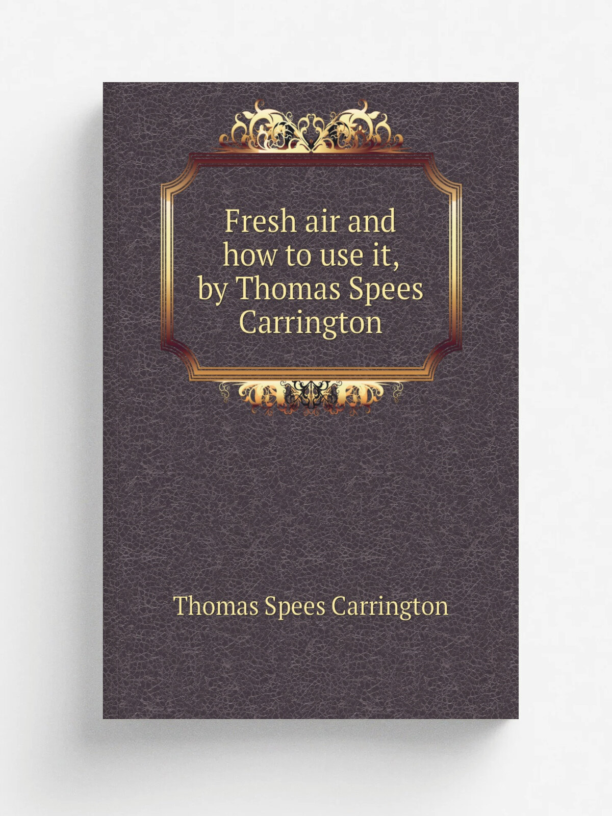 Fresh air and how to use it, by Thomas Spees Carrington | Thomas Spees Carrington | Репринт