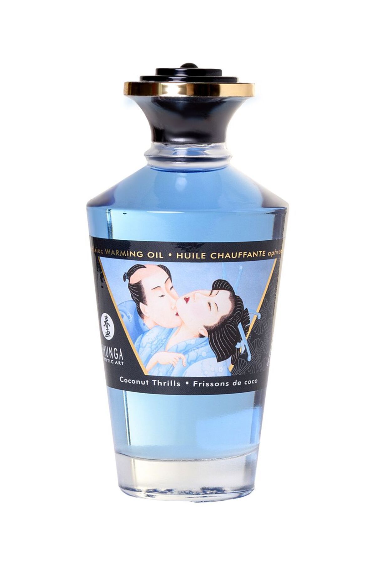 Масло массажное для тела Shunga Кокосовое волнение (Coconut Thrills), разогревающее, 100 мл.