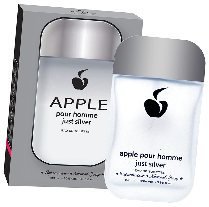 Туалетная вода мужская Apple Parfums Just Silver 100 мл - Эпл парфюм Джаст Сильвер