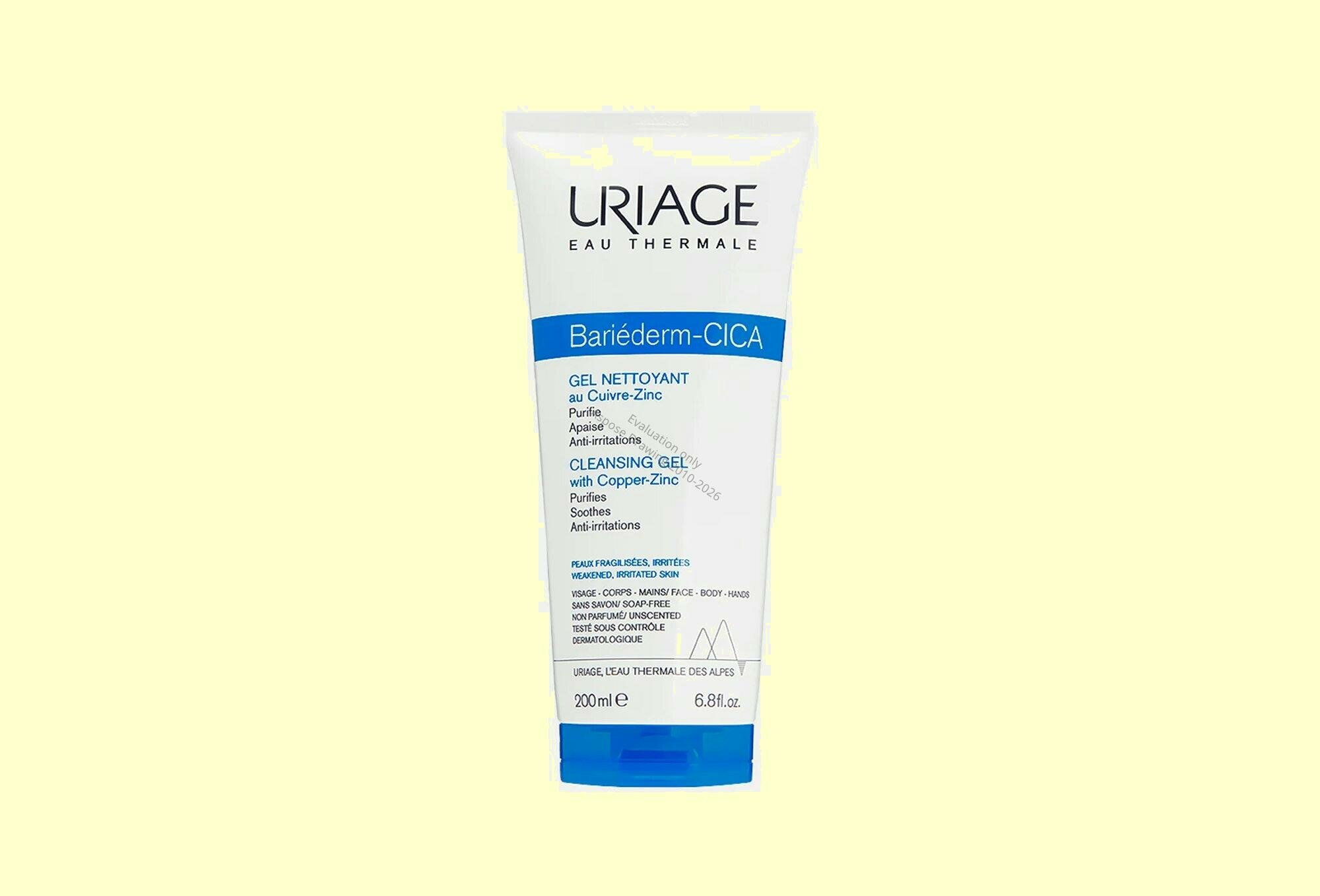 Гель Uriage Bariederm Cica Cleansing Gel, для всех типов кожи, 200 мл